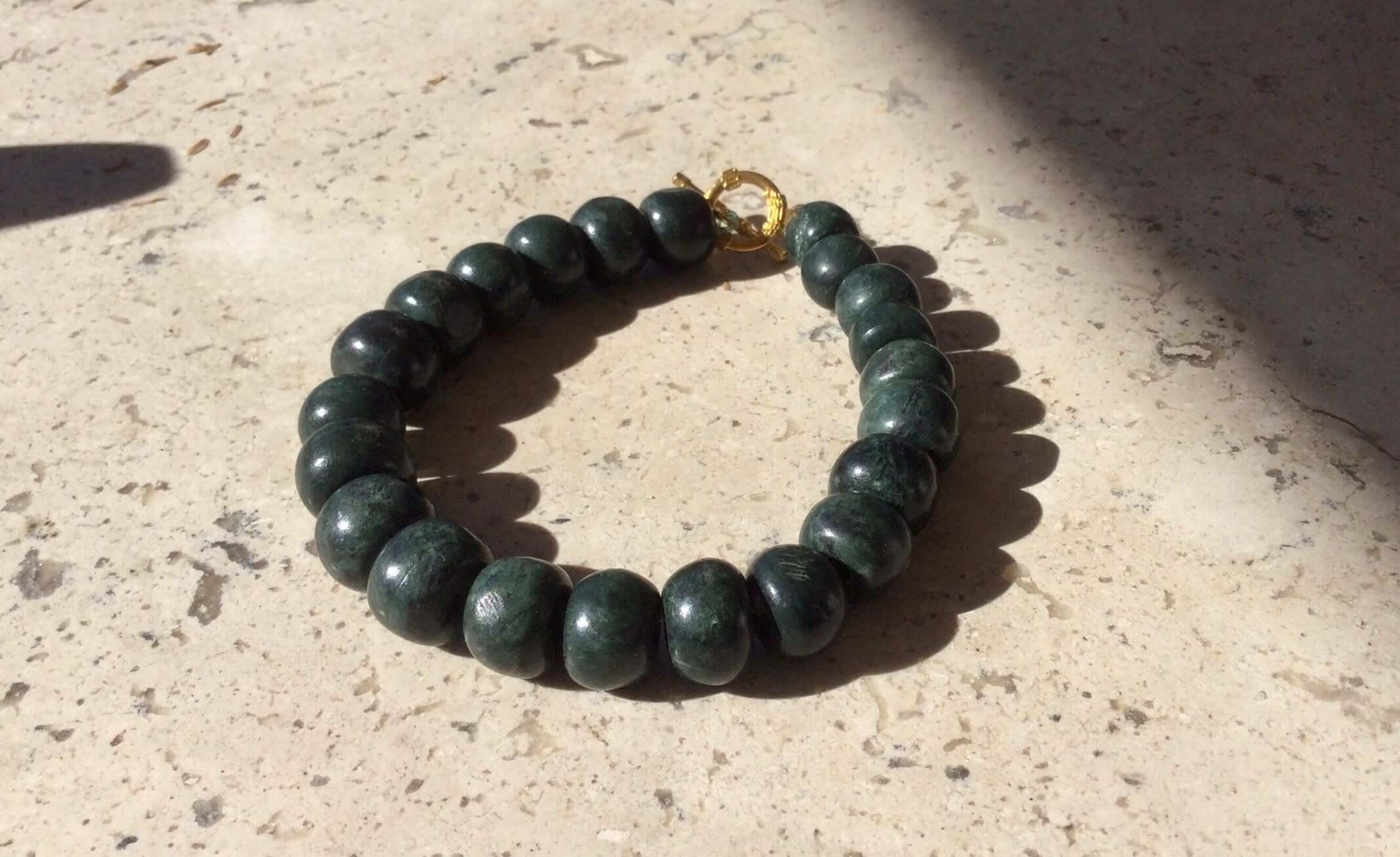 Guatemalan Jade & Mexican Obsidian Bracelets | OllinMexica – tagged ...